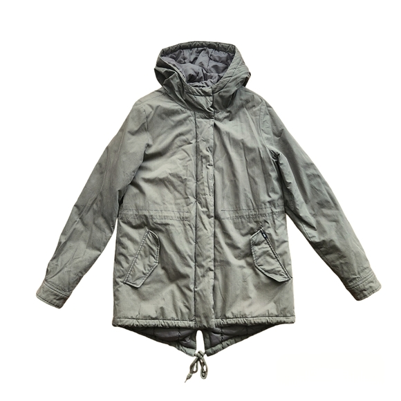 Vans | Jackets & Coats | Vans Military Green Parka Jacket Coat Hooded ...